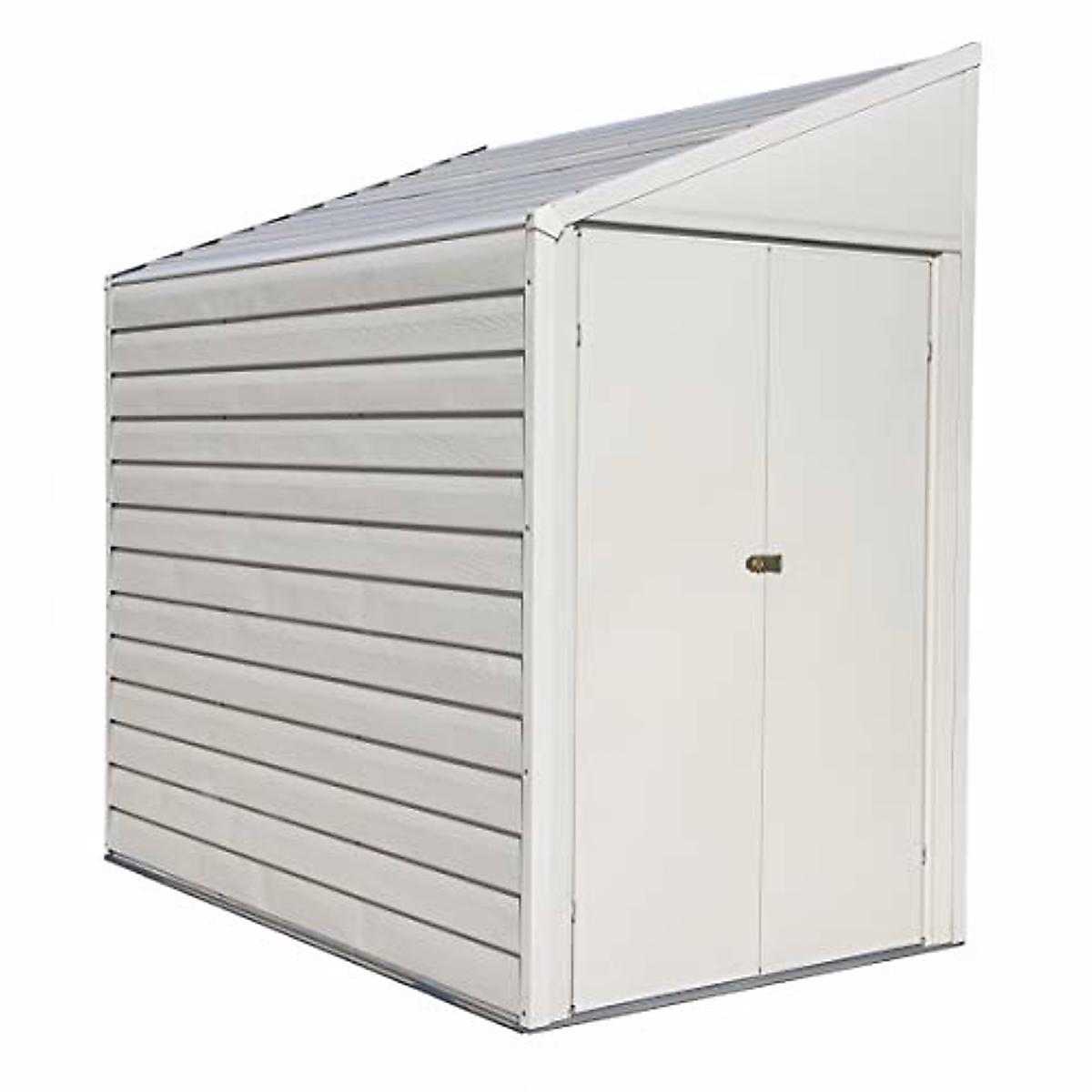 Arrow Shed 4' x 7' Yardsaver Compact Galvanized Steel Storage Shed with Pent Roof