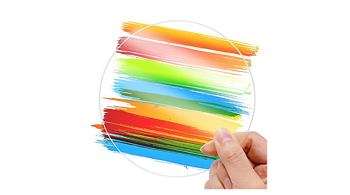 iCAGY 24 Inch Round Acrylic Sheet - Clear & Durable