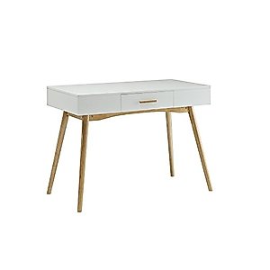 Convenience Concepts Oslo 1 Drawer Desk, White