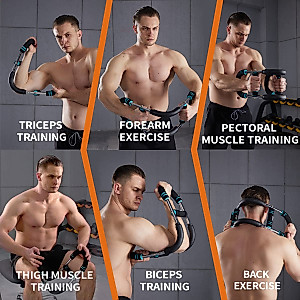 HOTWAVE Ultimate Twister Arm Exerciser.Adjustable Chest Expander, Forearm Enhanced Exercise Strengthener.Upper Body Strength Training Machine.Portable Spring Resistance Home Workout Equipment