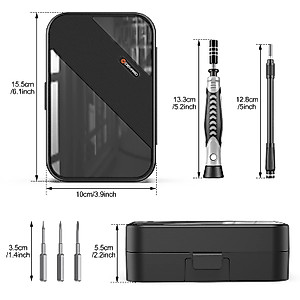 Kuptone 130 in 1 Precision Screwdriver Set, Screwdriver Bit Sets Mini Screwdriver Set with Portable Case, DIY Repair Tools Kit for iPhone Laptop PC Watch Glasses and Other Electronics