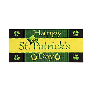 Evergreen Sassafras Bundle - Set of 5 Holidays Interchangeable Entrance Doormats | Indoor and Outdoor |22-in x 10-in doormats and 30-in x 18-in Tray | Non-Slip Backing | Low Profile | Home Décor