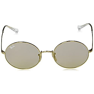 Ray-Ban Rb1970 Oval Evolve Polarized Sunglasses, Gold/Photochromic Dark Grey Mirrored Gold, 54 mm