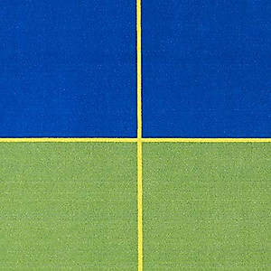 KidCarpet.com ABC Rainbow Seating Classroom Rug with 24 Seats, 7'6" x 12' Rectangle