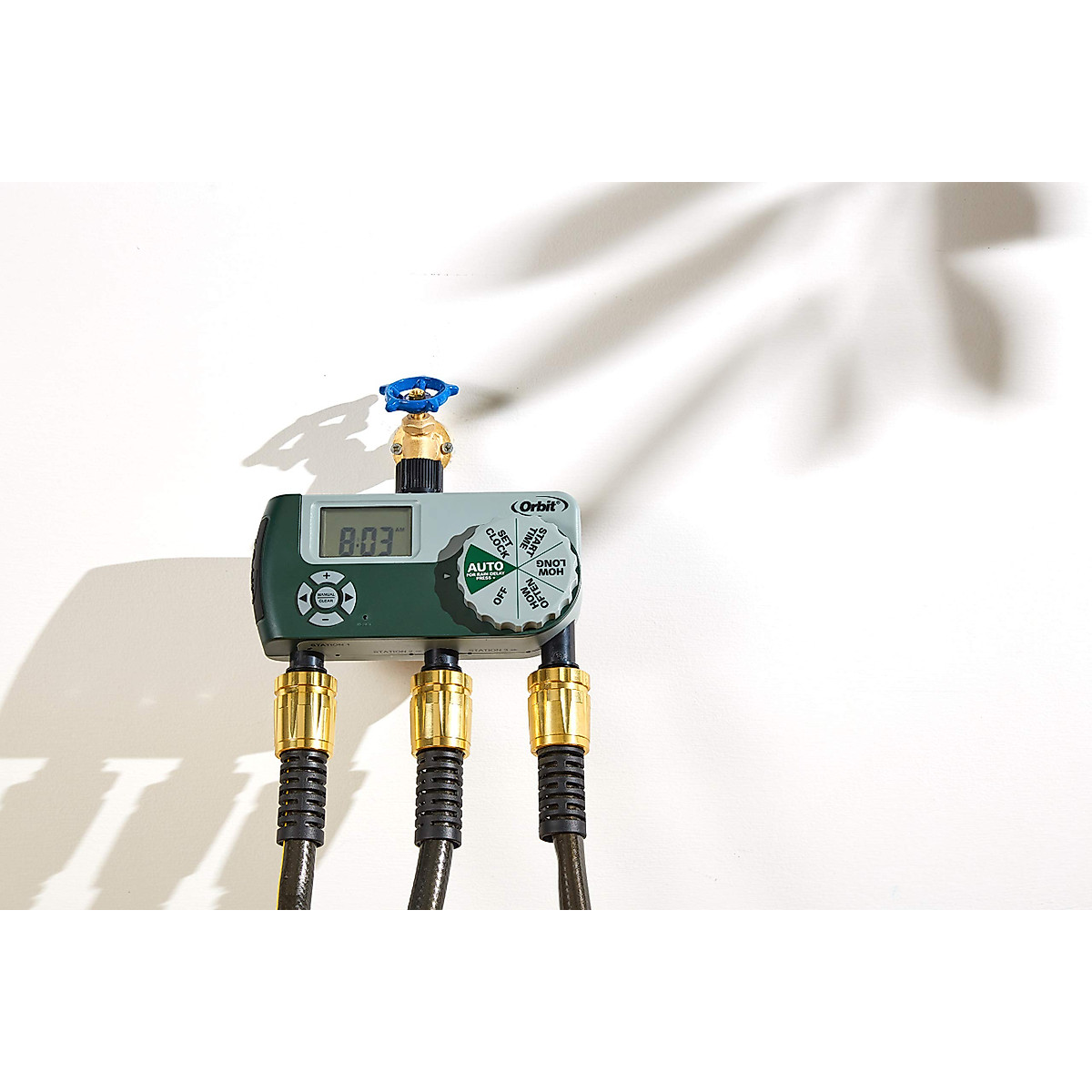 Orbit 56082 3-Outlet Hose Watering Timer, Green