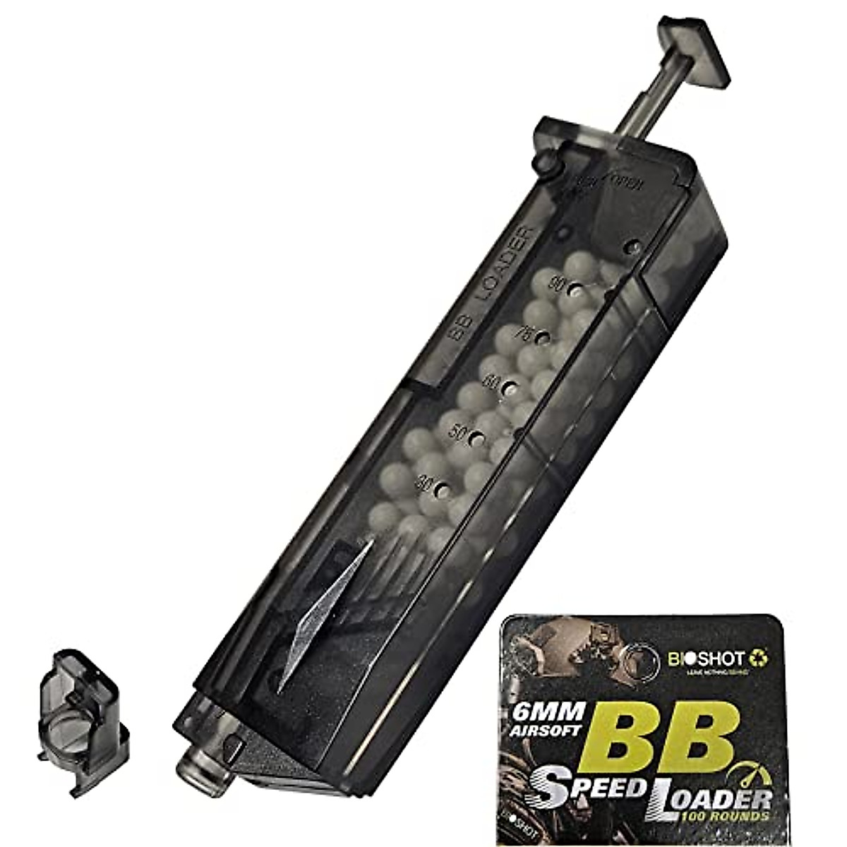BioShot Airsoft Speed Loader for 6mm BBS - This High Capacity, Universal Quick Reloader is One of Your New Essential Airsoft Accessories - Load Your Pellets Quickly and Easily - Elevate Your Game