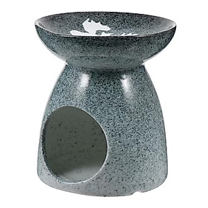 Healifty 1pc Meditation Room Decor Office Decoration Aroma Heating Holder Elk Pattern Incense Stove Lantern Decorative Lantern Candle Holder Ceramic Incense Stove Aroma Oil Burner