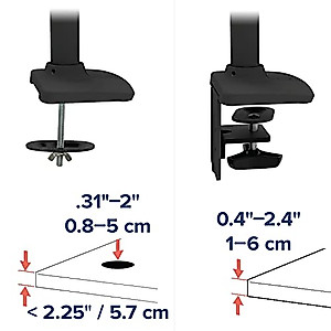 Ergotron – LX Premium Monitor Arm, Single Monitor Desk Mount – fits Flat Curved Ultrawide Computer Monitors up to 34 Inches, 7 to 25 lbs, VESA 75x75mm or 100x100mm – Matte Black