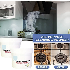 Powerful Kitchen All-Purpose Powder Cleaner,Household Multifunctional Strong Cleaning Agent,Kitchen Foam Cleaner,Stubborn Stains Cleaner,Foam Rust Remover Kitchen All-Purpose Cleaning Powder (1Pcs)