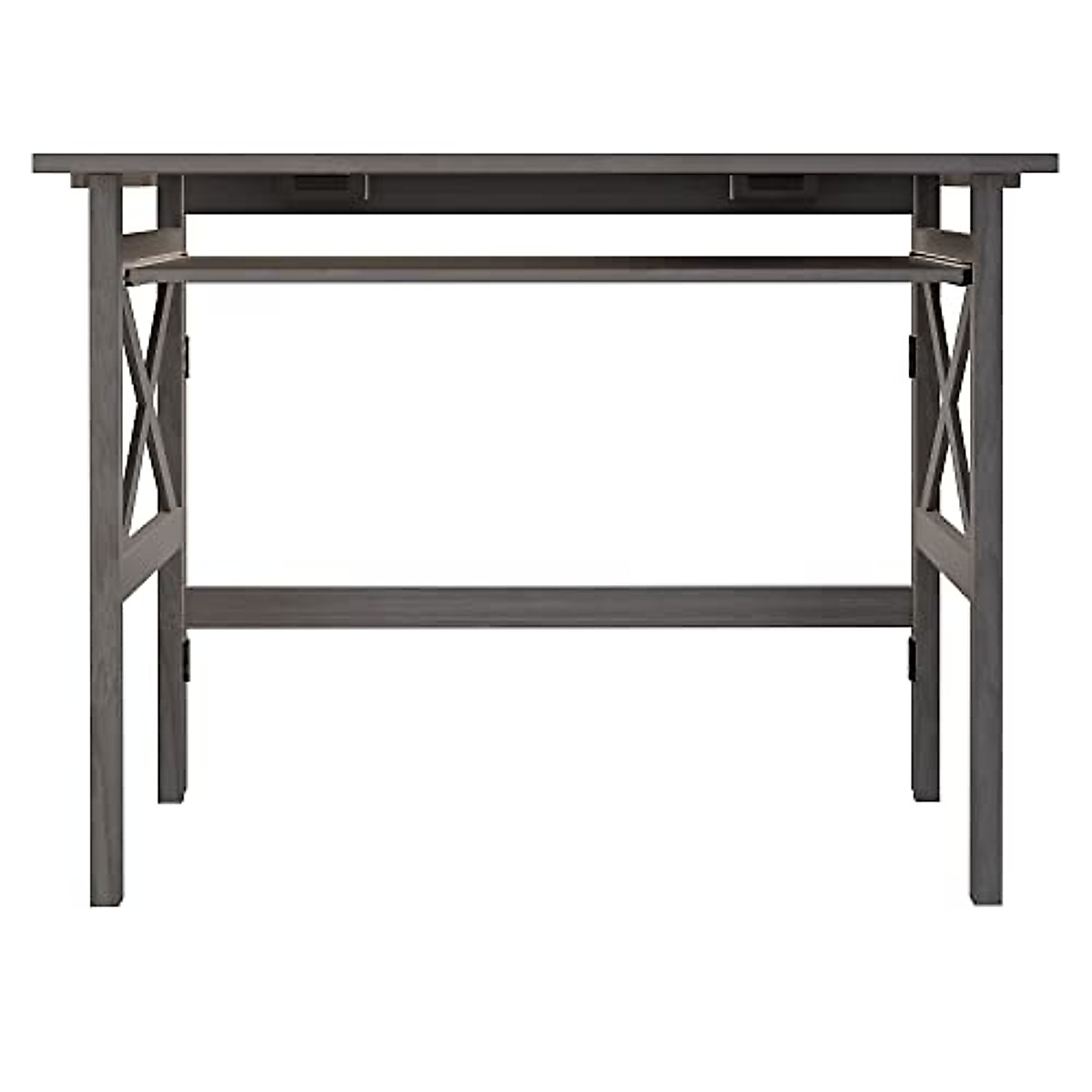 Winsome Wood Xander Computer Desk, Oyster Gray