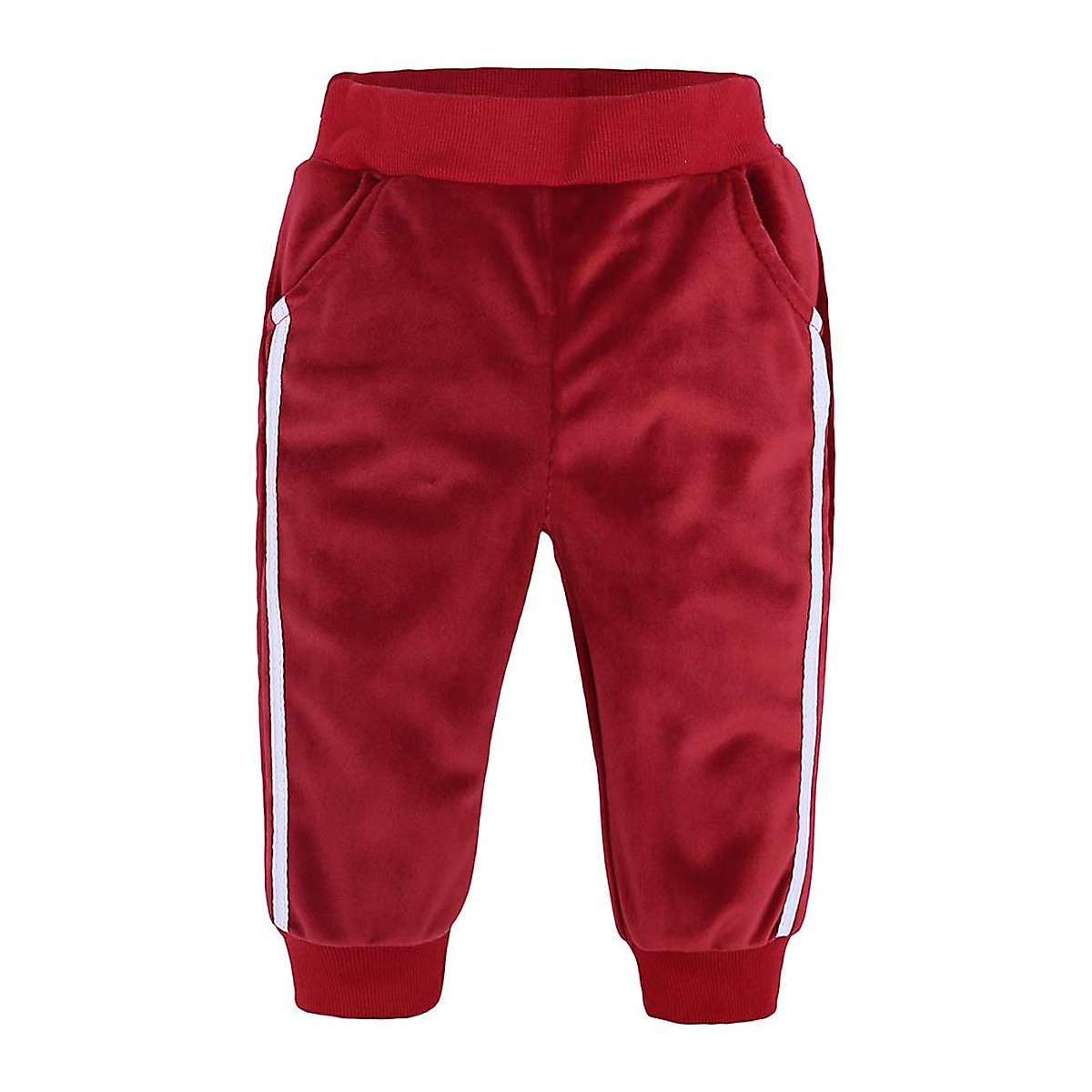 MYGBCPJS Boys Girls 2 Pcs Velour Tracksuit Sweatsuit Toddler Kids Long Sleeve Pullover Hoodie + Elastic Waist Sweatpants Set