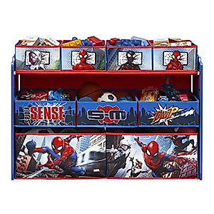 Marvel Spider-Man Deluxe 9 Bin Design and Store Toy Organizer by Delta Children
