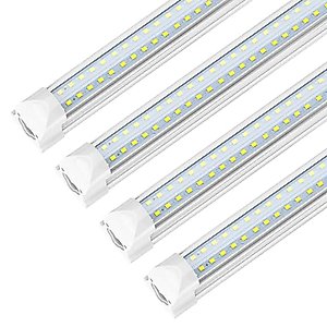 SHINESTAR 4-Pack LED Shop Light 4FT, Plug in, 40w 5000LM 5000K Daylight, Linkable T8 Tube Lights for Garage, Workshop, Basement