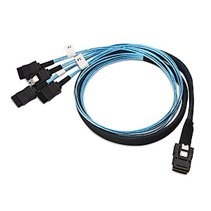 Cable Matters Internal Mini SAS to SATA Cable 3.3 Feet (SFF-8087 to SATA Forward Breakout)