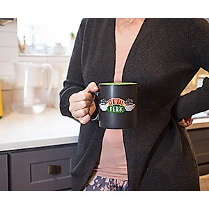 Silver Buffalo Friends Central Perk Doodle Logo Ceramic Mug | Holds 20 Ounces