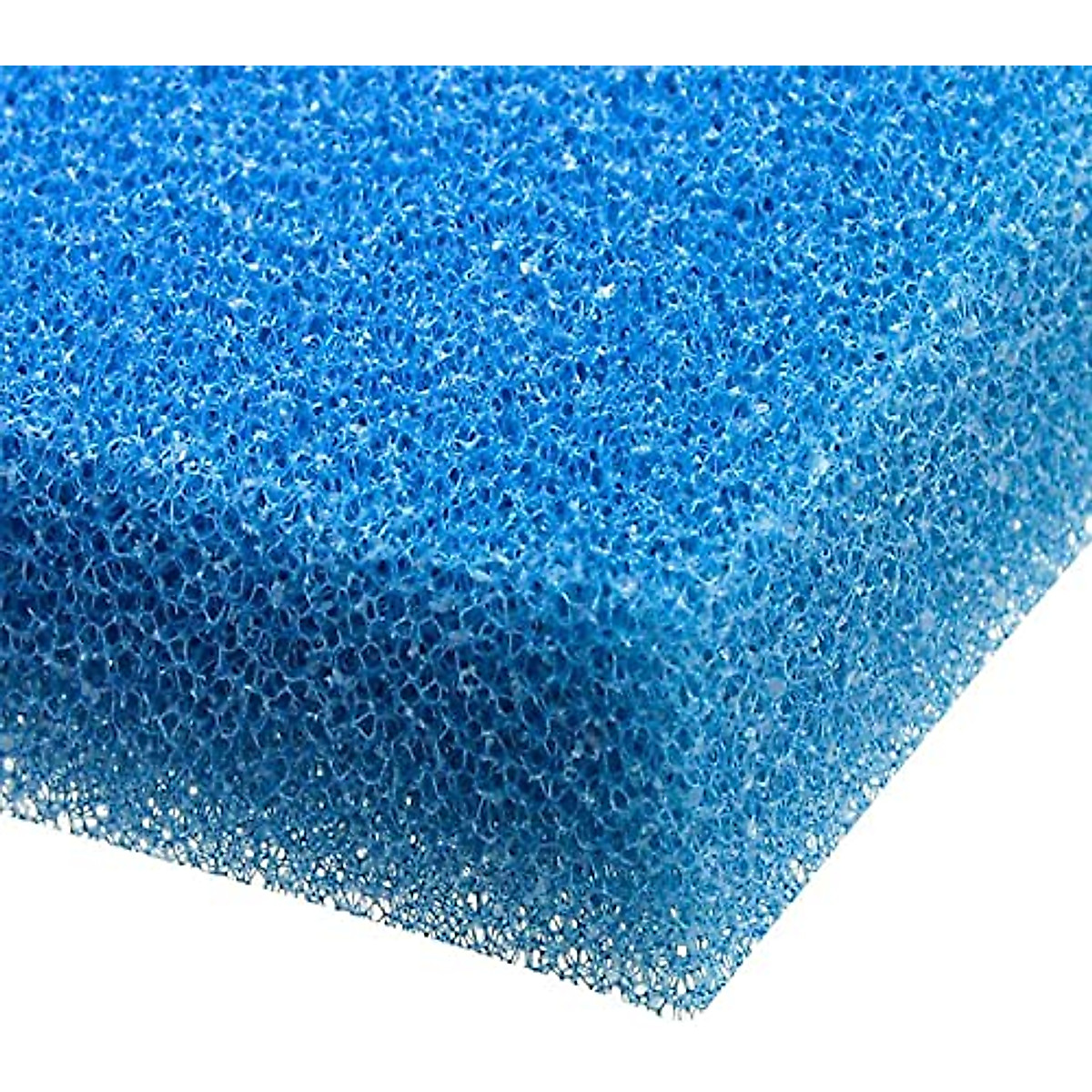 ViaAqua Aquarium Filter Sponge Open Cell Foam Sheet Bio Sponge Filter Media Pad HMF Fish Tank Sump Divider 12" x 12" x 2" (Blue, 20PPI)