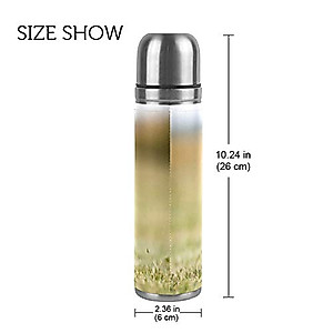 Bradola Vacuum Insulatied Water Bottle Dog Thermos Cup Happy Puppy Water Bottle Travel Mug for Kids