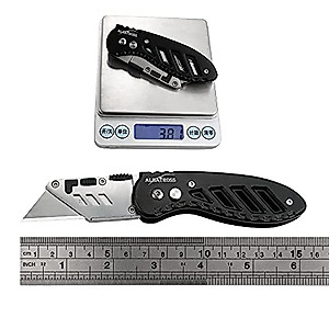 ALBATROSS UPK001 Utility Knife,Quickly Change Blades, Black Folding Pocket Knife Used for Cartons, Cardboard and Boxes