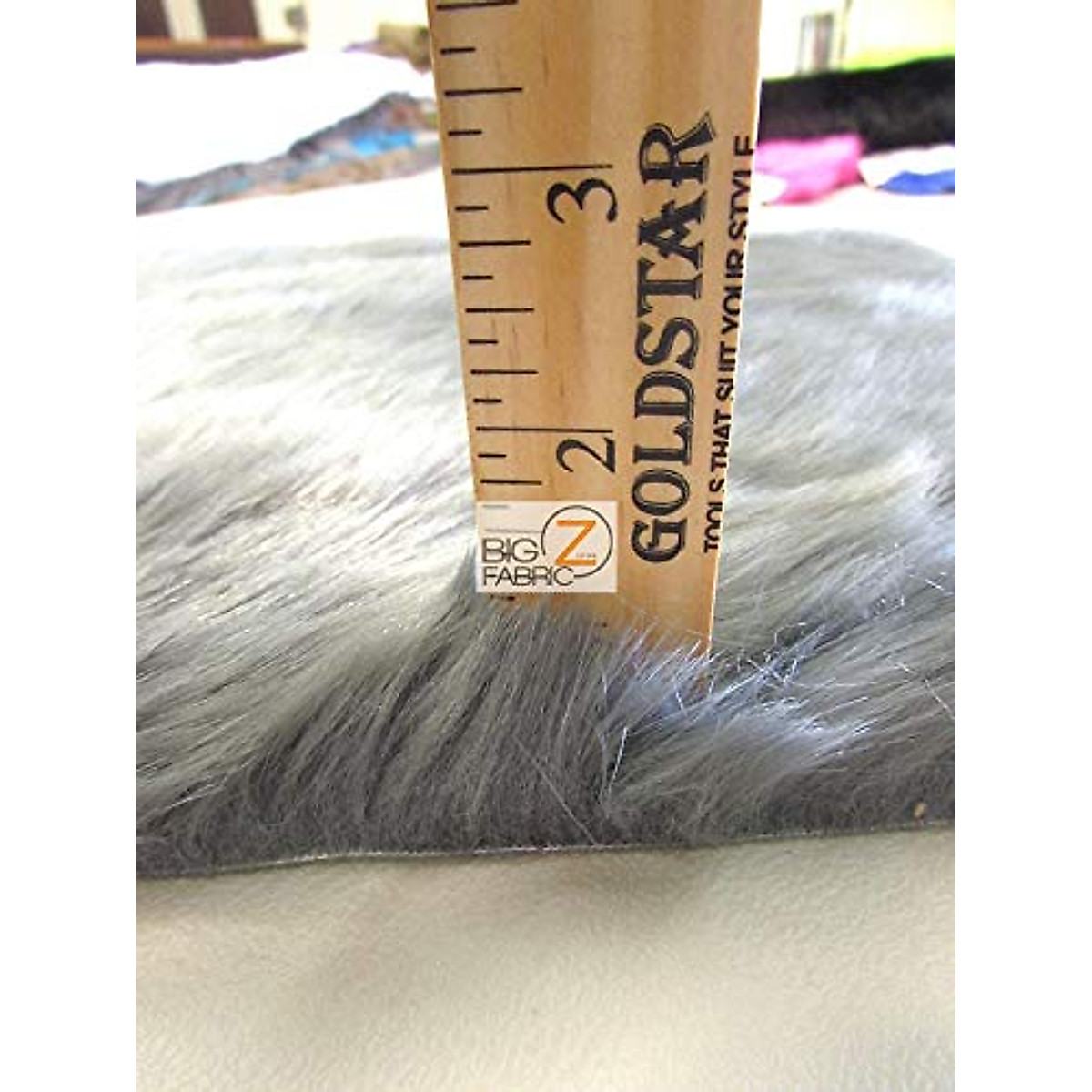 Short Shag Faux Fur Fabric Sold by The Yard DIY Coats Costumes Scarfs Rugs Accessories Fashion (Lavender)