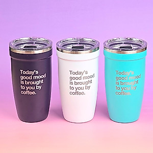 Personalized Photo Engraved Engraved Insulated Tumbler, Name Engraved Tumbler 16 oz. Stainless-Steel Travel Mug with Slide Lid, Custom Design Christmas Gift (Classic Blue)