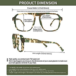 VOOGLAM Aviator Blue Light Blocking Glasses for Women Men Anti UV Eyestrain Eyewear Green Sosa GOT743013-01