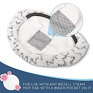 24 Pcs Fragrance Discs Compatible with Bissell Powerfresh and Symphony Series Steam Mop Pad, Including 4 Different Scent Discs (12 Spring Breeze, 4 Lemon, 4 Jasmine, 4 Ocean Breeze)