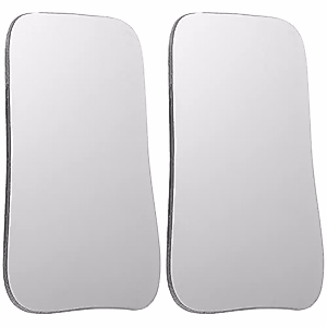 EXCEART 2pcs Intraoral Mirrors 2 Sided Pofessional Occlusal Photographic Mouth Mirror Dental Photo Reflector Glass Mirrors Tools for Clinic Doctor Silver