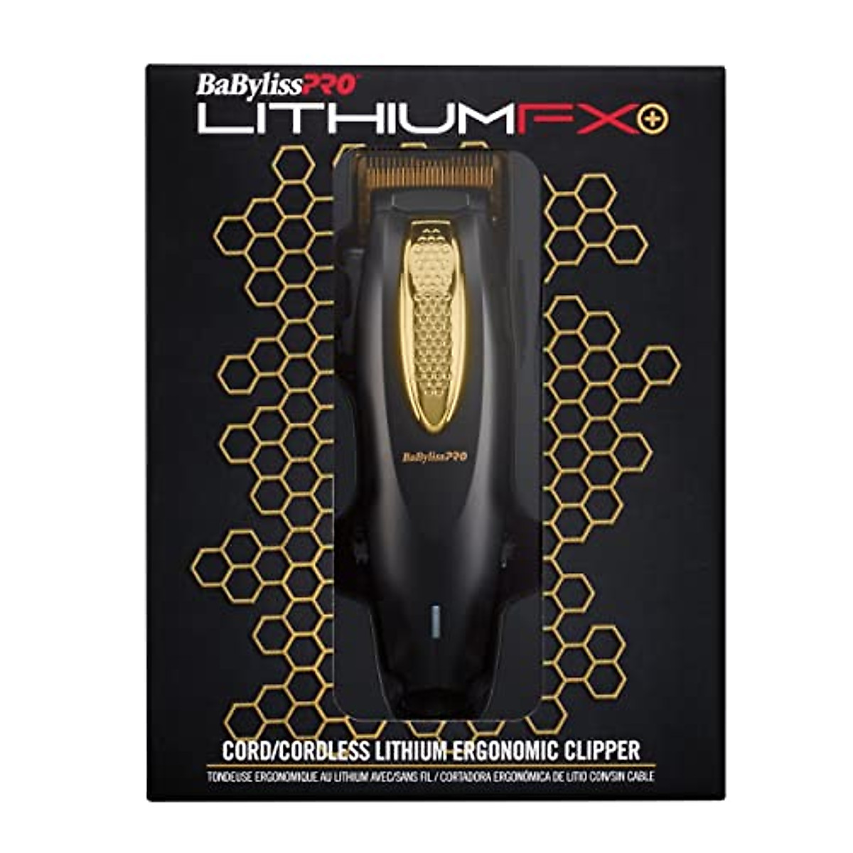 BaBylissPRO LithiumFX+ Cord/Cordless Lithium Ergonomic Clipper, 1 ct.