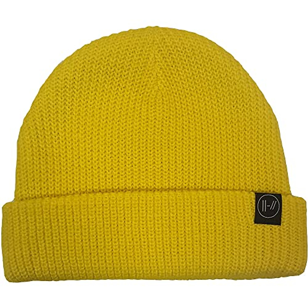 Twenty One Pilots Beanie Hat Double Bars Band Logo Official Yellow Size One Size