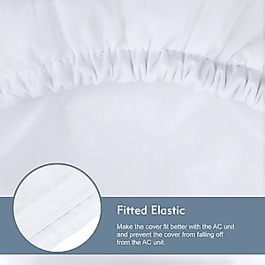 FILORA Indoor Air Conditioner Cover Window AC Units Covers for Inside 21 x 15 x 3.5 inches(L x H x D) White