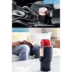 Home & Car Cup Cooler Warmer Quick Electric Cooling Cup -3℃~58℃ Heat and Cold Insulation Drink Cooler Cup Coffee Warmer for Office/Road Trip