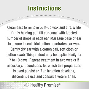 Four Paws Healthy Promise Aloe Ear Mite Treatment for Dogs Ear Mite Remedy 0.75 Fl. Ounces