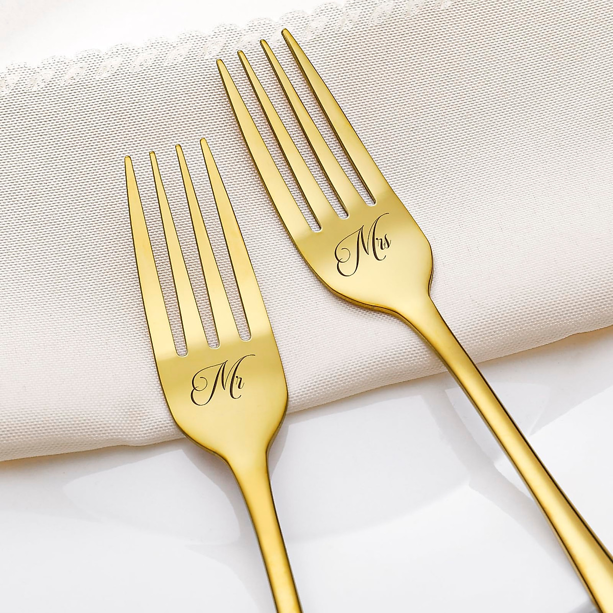 Zhamate Custom Cake Cutting Set for Wedding, Personalized Cake Knife and Server Set, Stainless Steel Personalized Cake Cutter Set for Wedding, Anniversary, Birthday Gift(Gold)