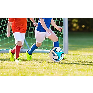 SPDTECH Soccer Ball Red Tornado Size 3 with Pump Needle Anti-Explosion Design Indoor Outdoor Suitable for Kids School Training Practice or Boys Girls Toddlers Gift