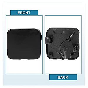 X AUTOHAUX Car Rear Bumper Tow Hook Cover 85071-4GA0A for Infiniti Q50 2014-2018 Tow Hook Eye Lid Cover Trailer Cap Midnight Black