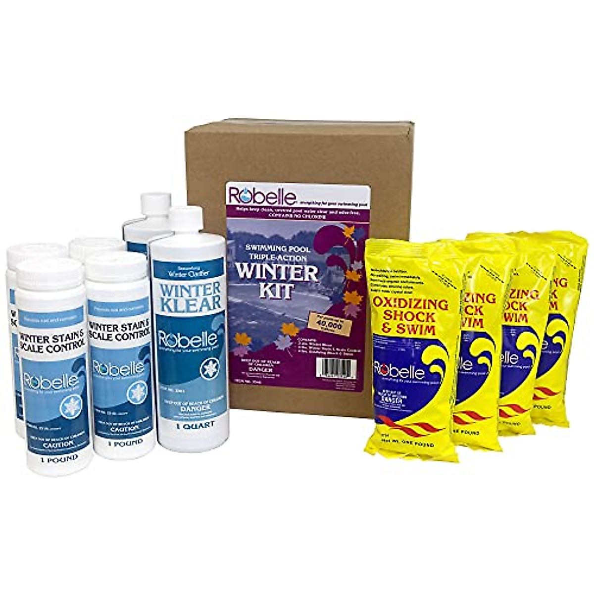 Robelle 3540 Swimming Pool Triple-Action Winter Kit, 40000-Gallon
