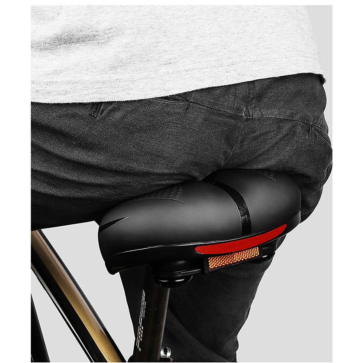 Feluz Bike Saddle, Comfortable Bicycle Seat Saddle for Mountain Road BMX Bikes, Cycling Accessories