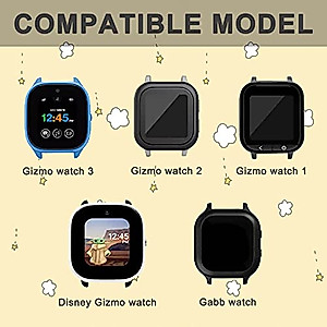 POPIGROUND 2 Pack Gizmo Watch Band Replacement for Kids, Food Grade Silicone Kids Watch Bands Compatible with Gizmo Watch 3 2 1 Soft Breathable Watch Band for Boys Girls