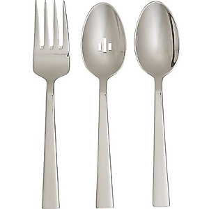 Oneida Techny for Crate & Barrel 3 Piece Serving Set