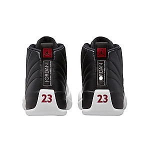 Mens Jordan 12 Retro Playoffs Black/Varsity Red-White (CT8013 006) - 13