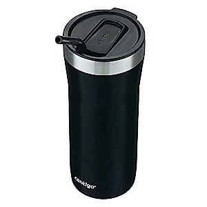 Contigo Streeterville Stainless Steel Vacuum-Insulated Tumbler with Flex Straw and Splash-Proof Slider Lid, 32 oz, Licorice