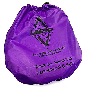 Lasso Kong Cable Kayak Lock fits Touring, Sit-On Top/Recreational and Fishing Kayaks