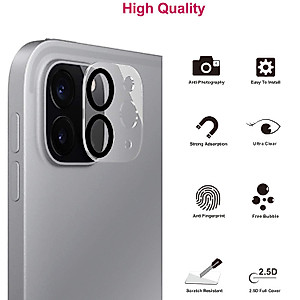 SMAPP [2+2 Pack] Tempered Glass Screen Protector Compatible with iPad Pro 11 inch 2020/2021 2nd/3rd Generation with Camera Lens Protector, HD Clear Easy Installation Apple Pencil/Face ID Compatible