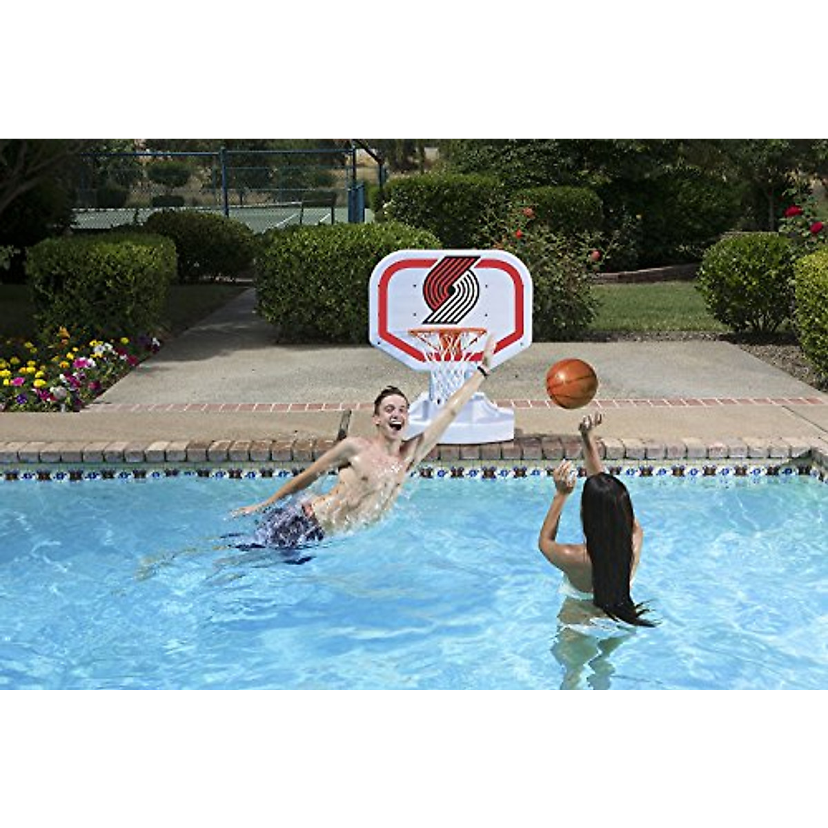 Poolmaster 72925 Portland Trail Blazers NBA USA Competition-Style Poolside Basketball Game