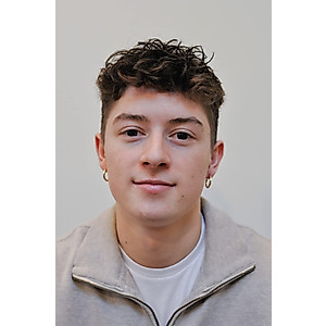 Medium 14K Yellow Gold 3mm Wide Thick Continuous Endless Hoop Earrings, (3/4 inch - 3mm Tube) (19mm)