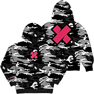 XPLR Season 2 Black Camo Hoodie Long Sleeve Women Men Hooded Sweatshirt 2022 New Sam and Colby Clothes (HJ07254A01,M)