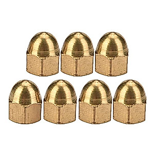 Brass Acorn Nut Kit Dome Brass Hex Acorn, M5 Brass Acorn Nuts Head Cap Hex Nuts Set Vehicle Fasteners (M3(20PCS))