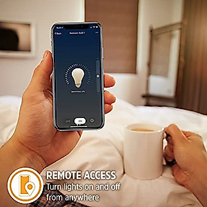 Energizer Connect Smart A19 LED Warm White Light Bulb with Voice Control and Remote Access Through Your Smartphone | Compatible with Alexa and Google Assistant, 4 Pack