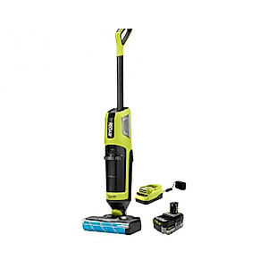RYOBI ONE+ HP 18V Brushless Cordless Wet/Dry Stick Mop and Vacuum Kit with 4.0 Ah Battery and Charger