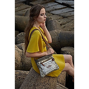 Myra Bag Chateau Cross Upcycled Canvas Bag S-1148